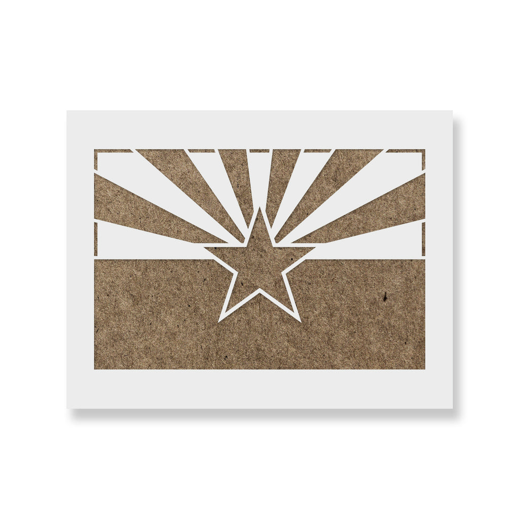 Arizona State Flag Stencil for Crafting & DIY