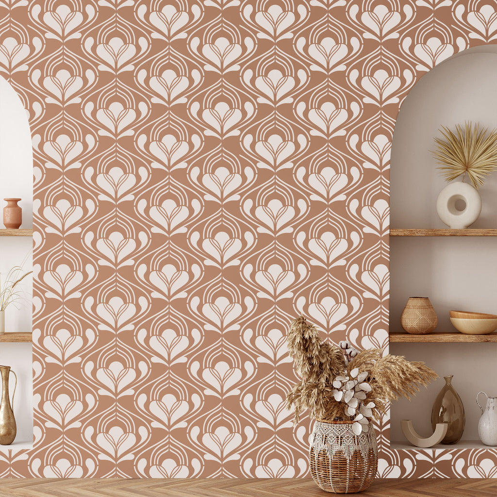 Bohemian Heart Pattern Wall Stencils - Stencil Revolution