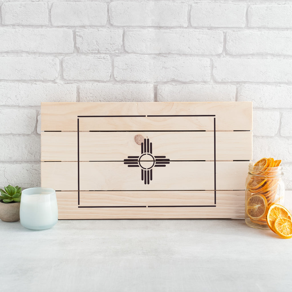 New Mexico State Flag Stencil for Crafting & DIY
