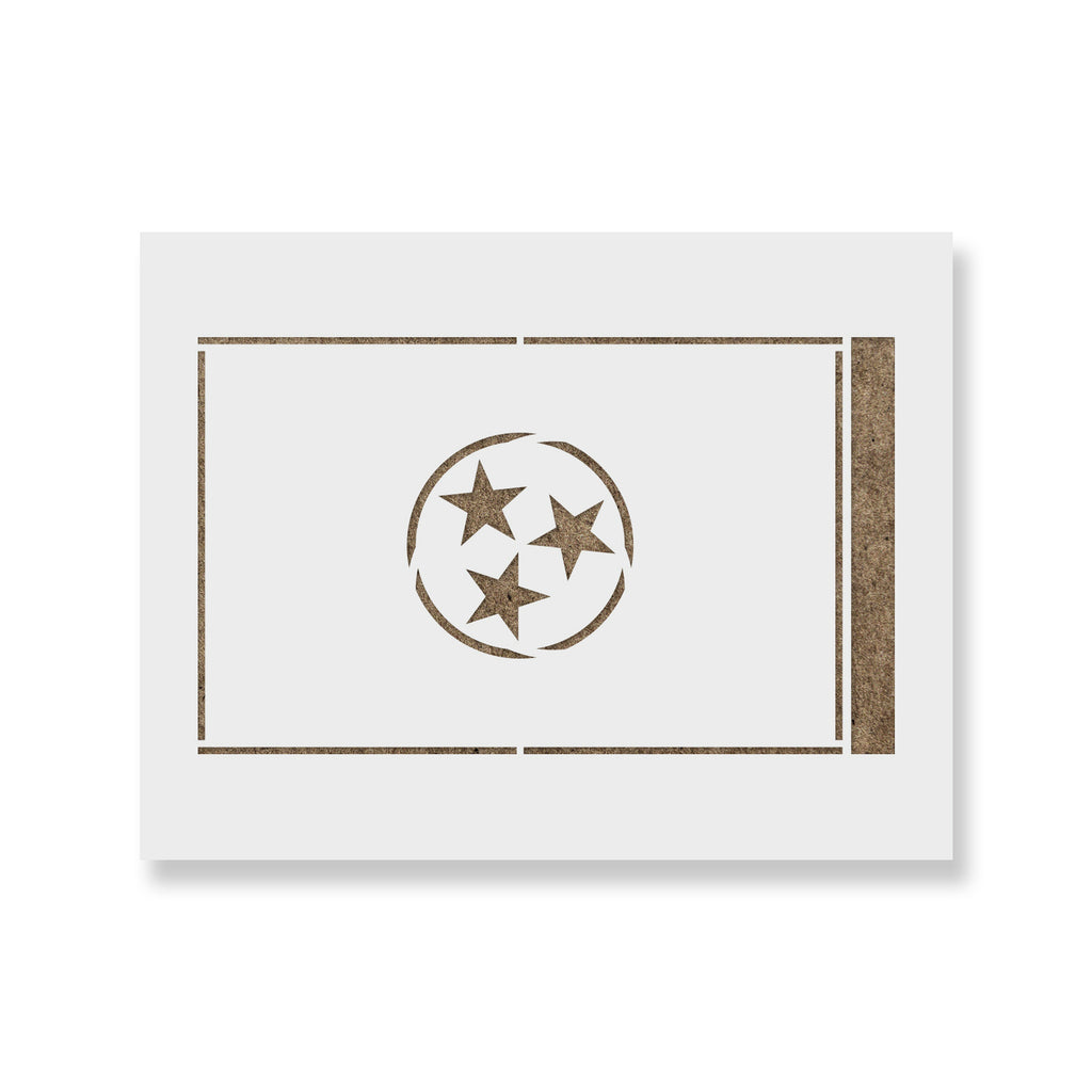 Tennessee State Flag Stencil for Crafting & DIY