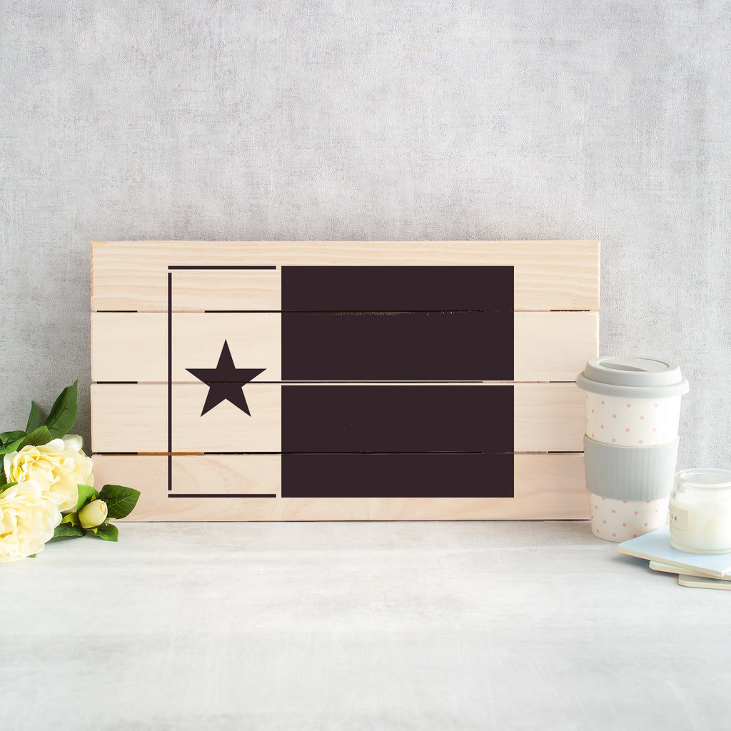 Texas State Flag Stencil for Crafting & DIY