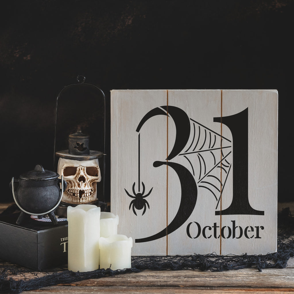 31 October Spider Web Stencils - Stencil Revolution