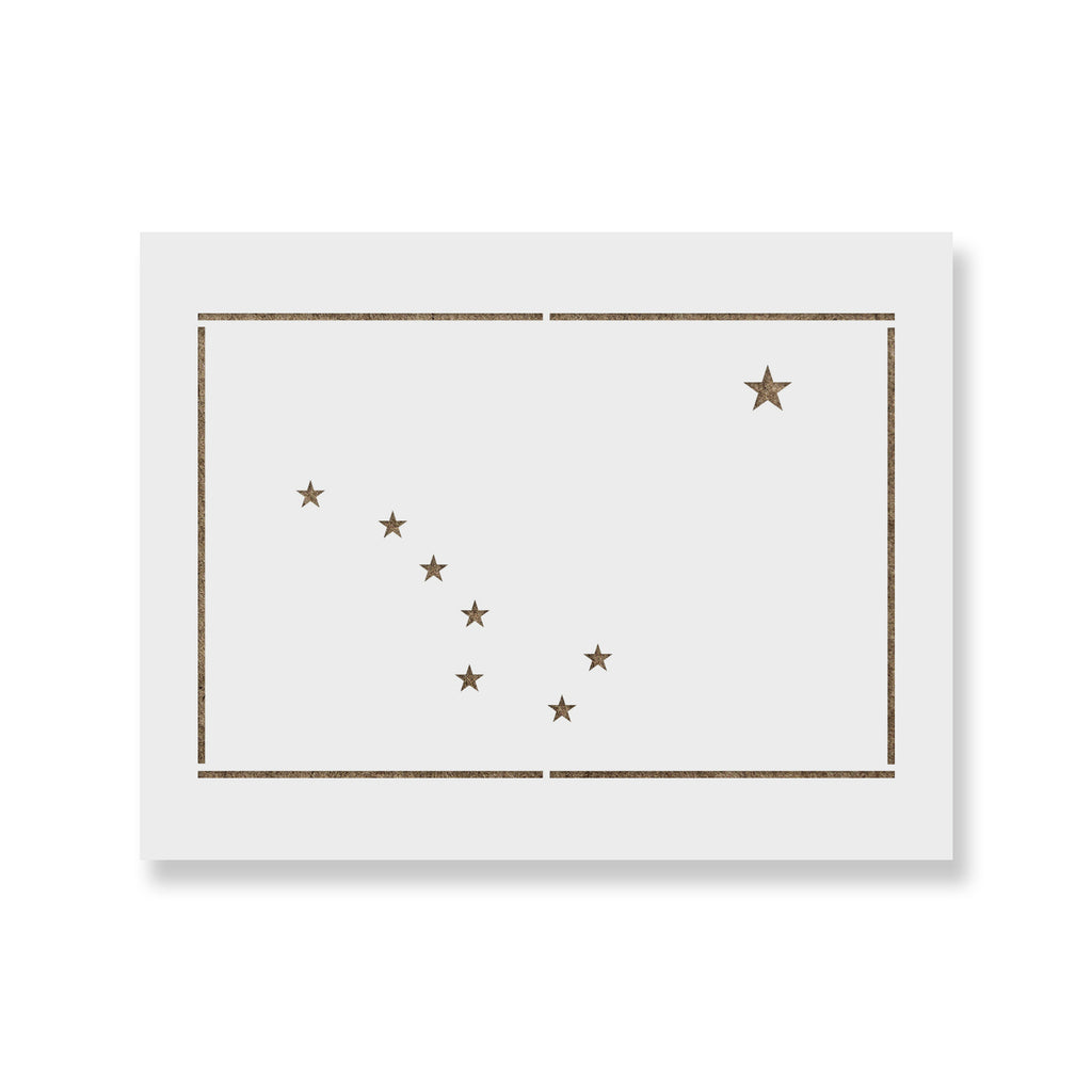 Alaska State Flag Stencil for Crafting & DIY