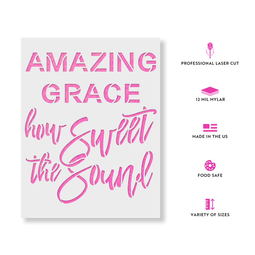 Amazing Grace Stencils - Stencil Revolution