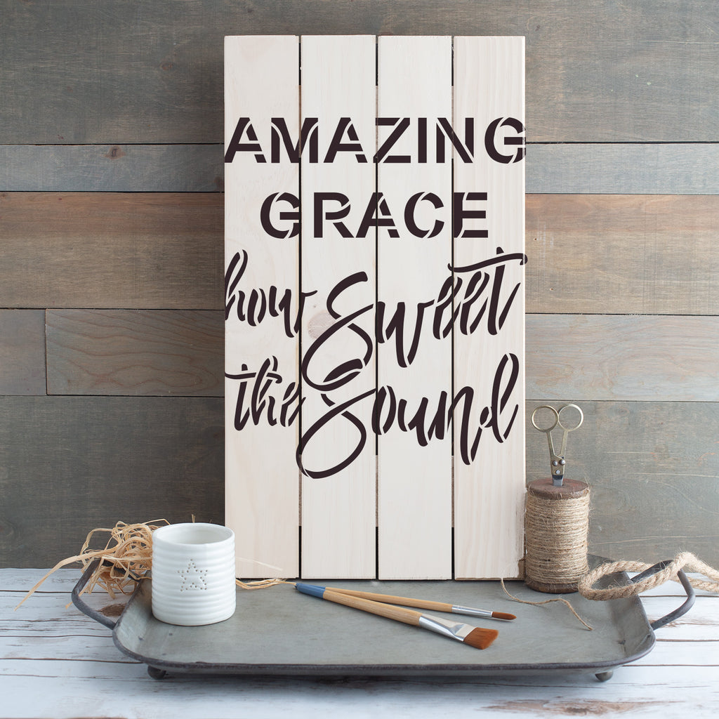Amazing Grace Stencils - Stencil Revolution
