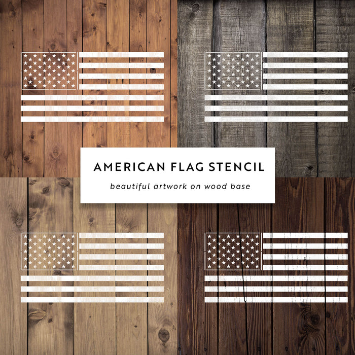 American Flag Stencil - Large American Flag Stencil - US Flag Stencil