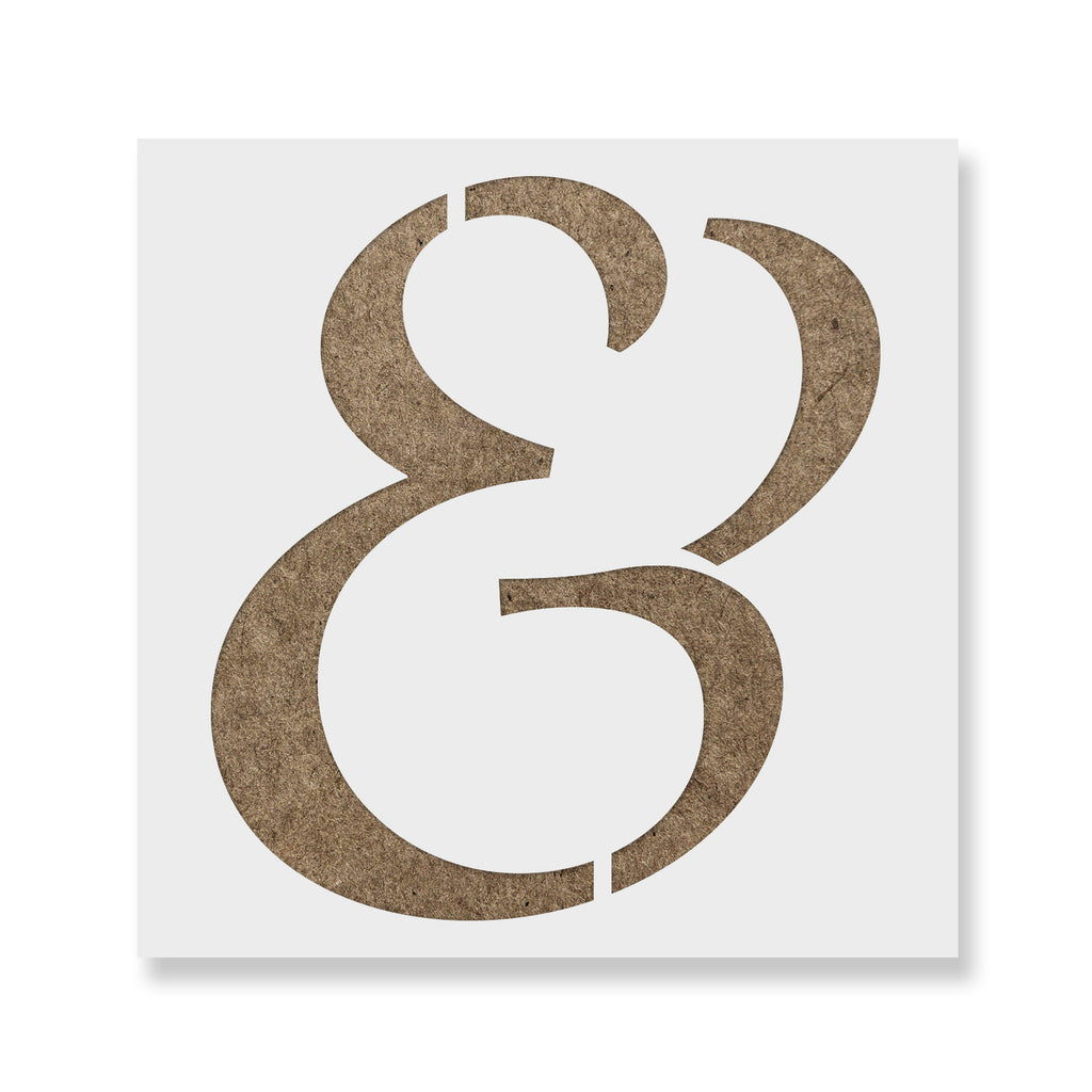 Ampersand Script Stencils - Stencil Revolution