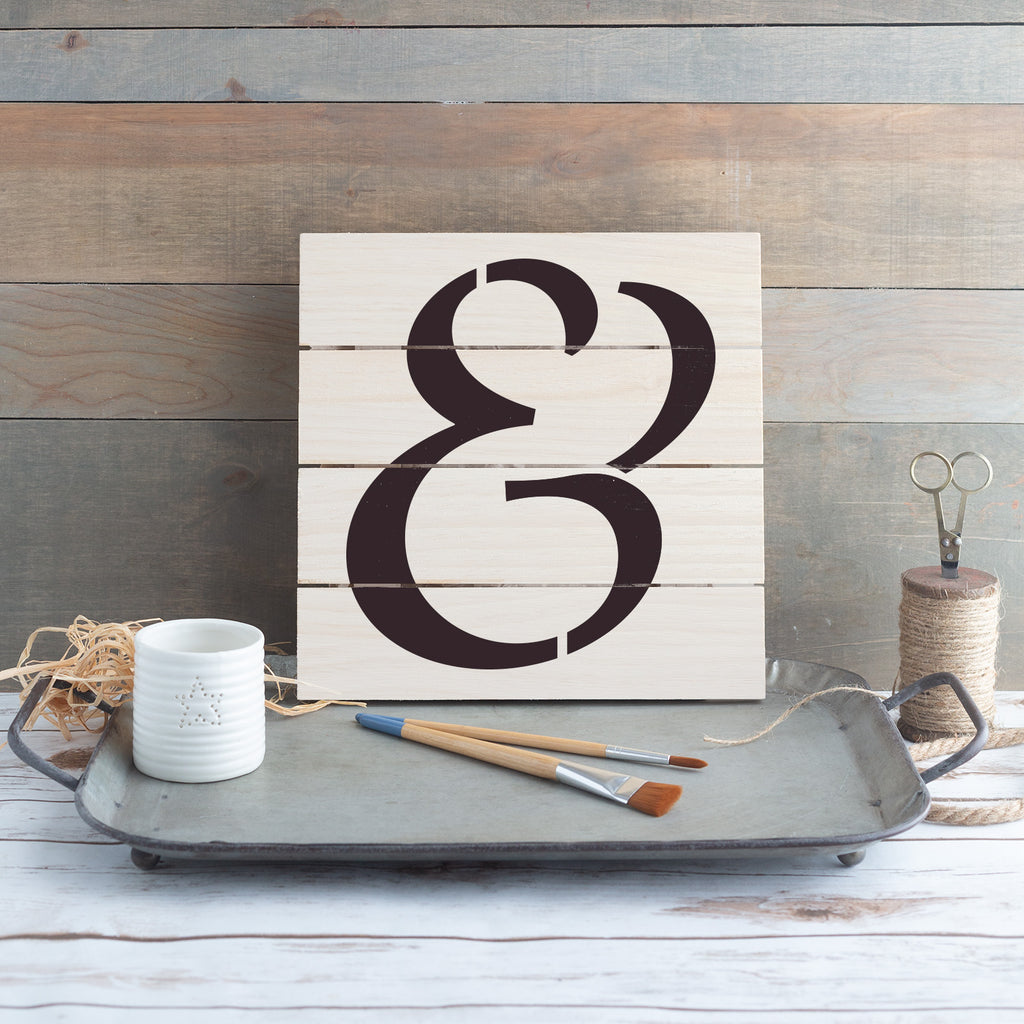 Ampersand Script Stencils - Stencil Revolution