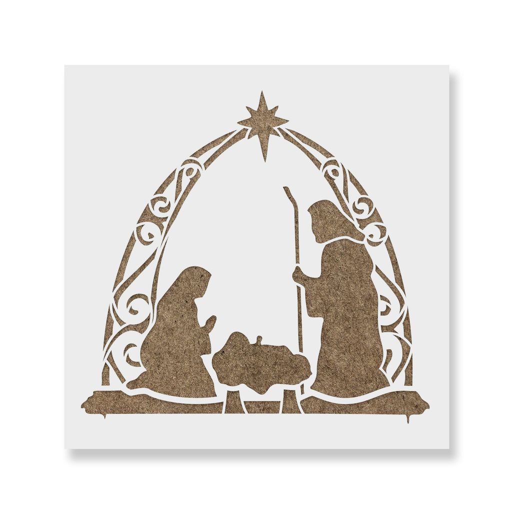 Arch Nativity Stencils - Stencil Revolution