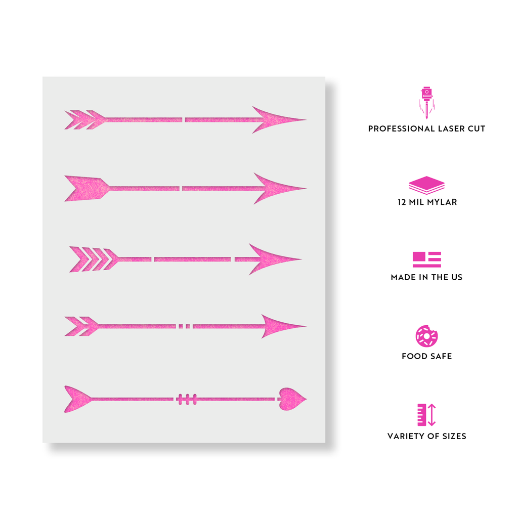Arrows Stencils - Stencil Revolution