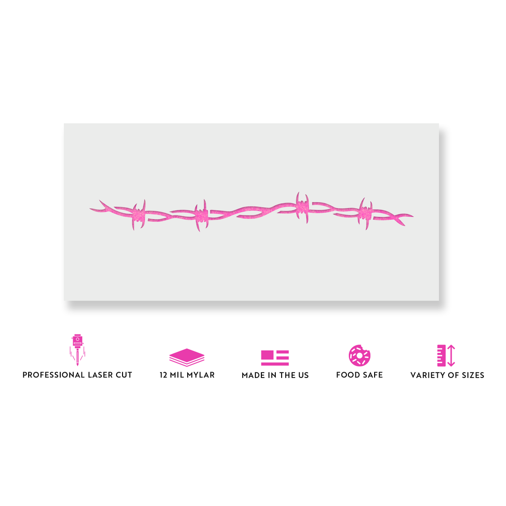 Barbed Wire Stencils - Stencil Revolution