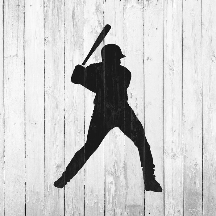 Baseball Player Stencils - Stencil Revolution