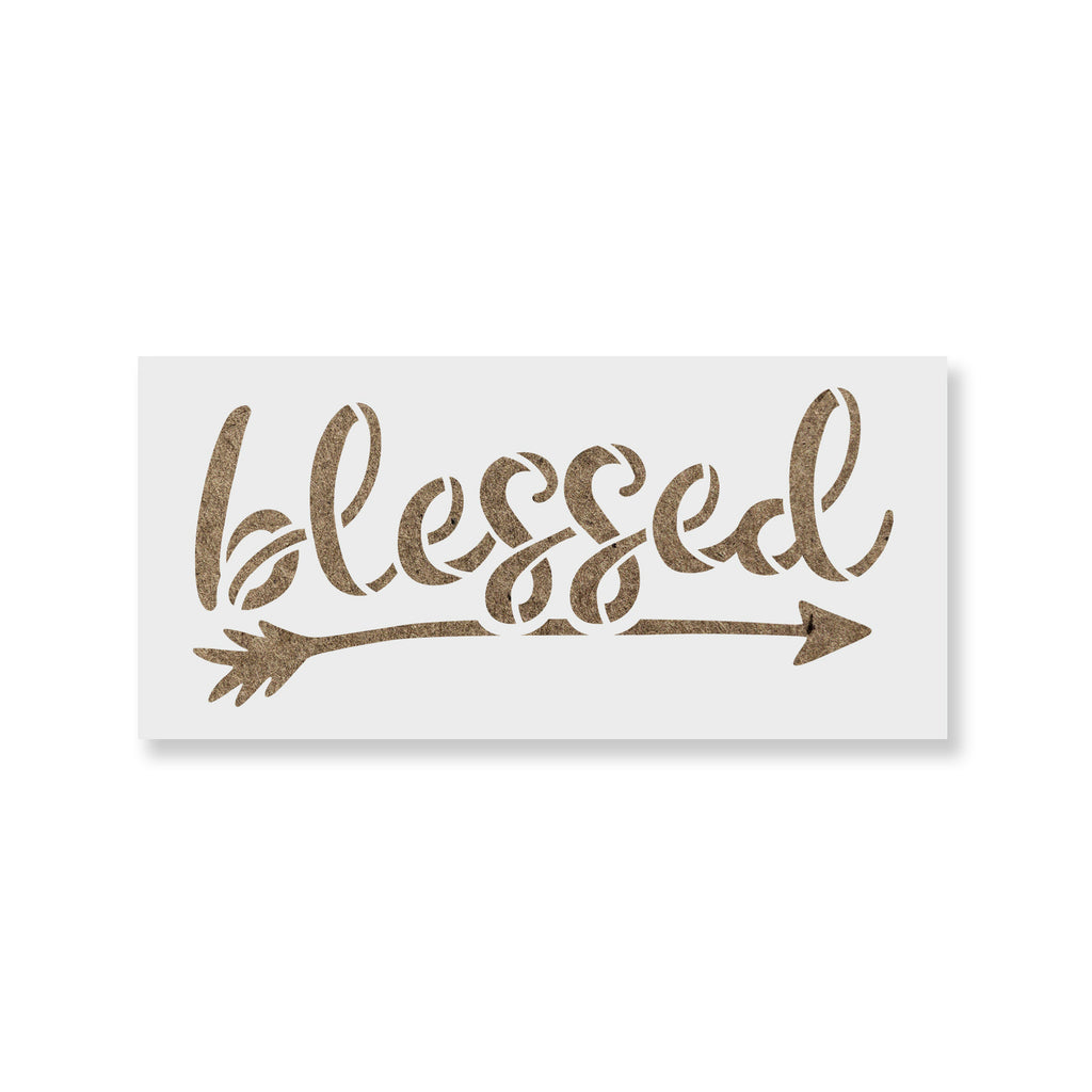 Blessed Arrow Stencil - DIY Stencil for Craft Projects