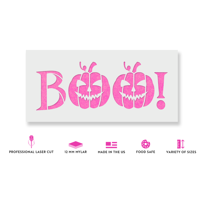 Boo Pumpkin Stencils - Stencil Revolution