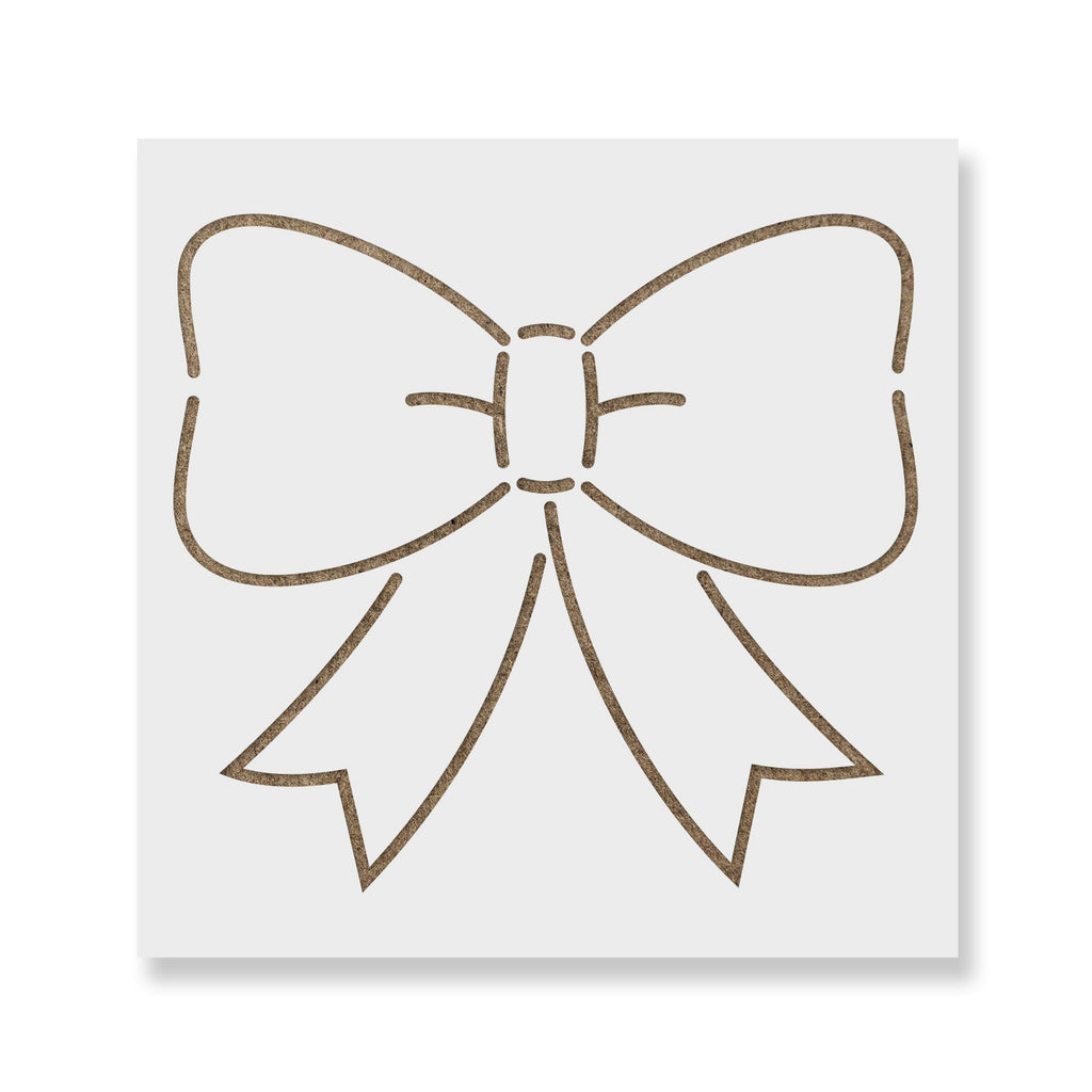 Bow Ribbon Stencil, Plastic laser-cut stencils