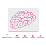Brain Stencil, Reusable stencil template that will make you think