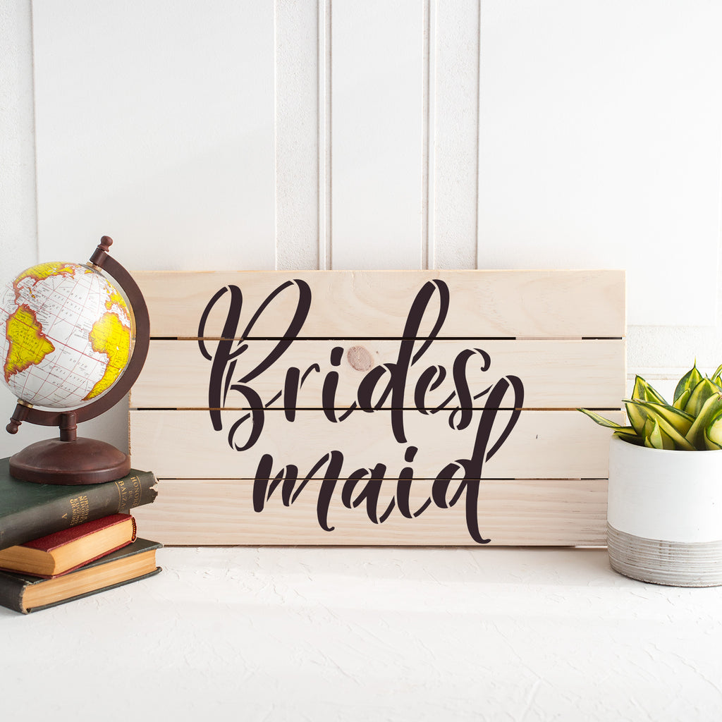 Bridesmaid Stencil for Crafting & DIY