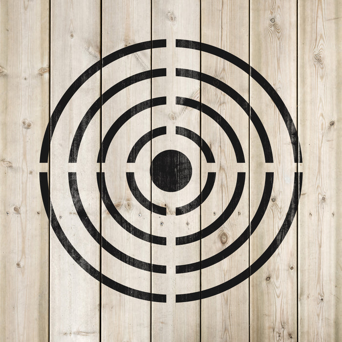 Bullseye Target Stencil – Make Low Cost Bullseye Targets for the Range!