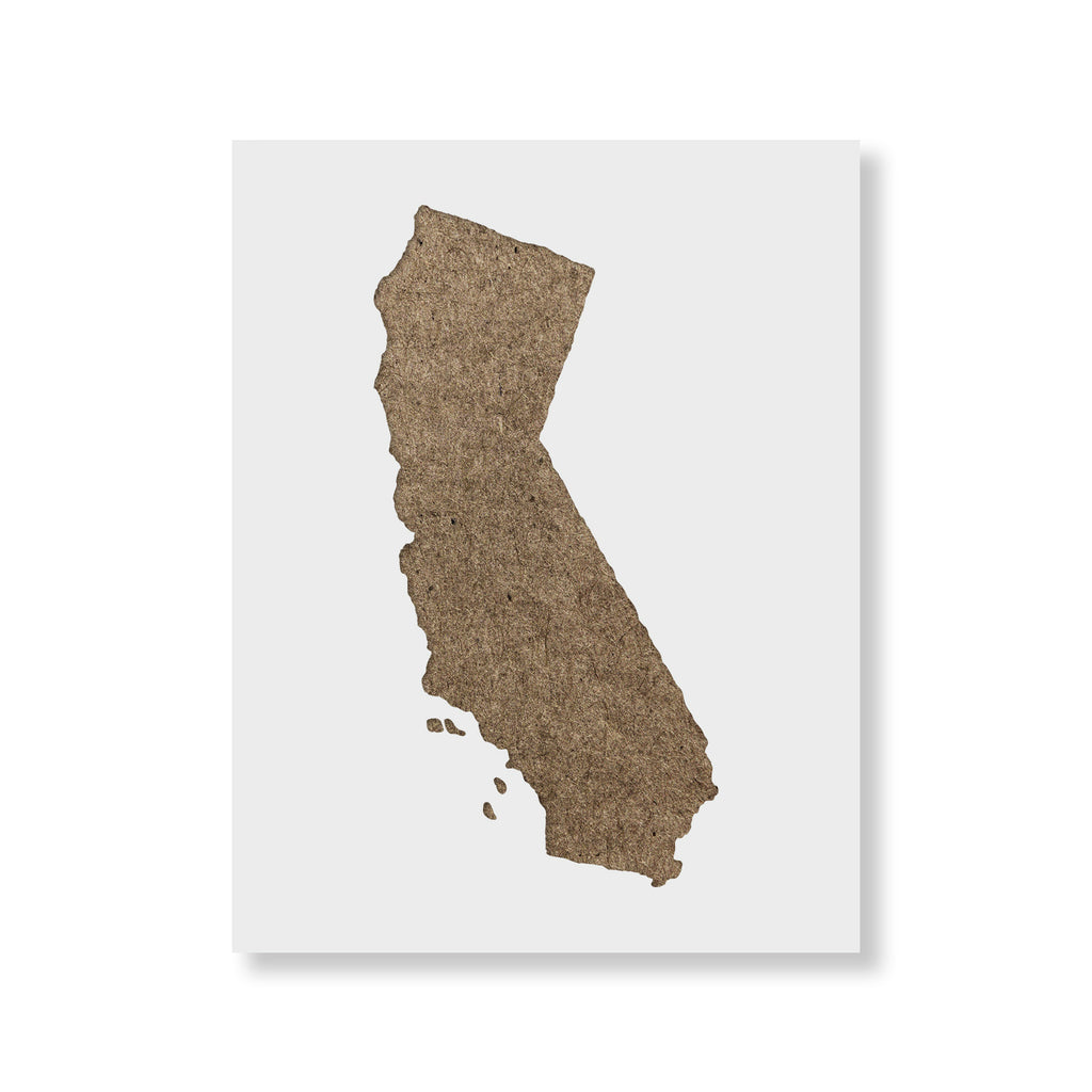California State Stencil - Laser-cut California Stencil – Show your ...