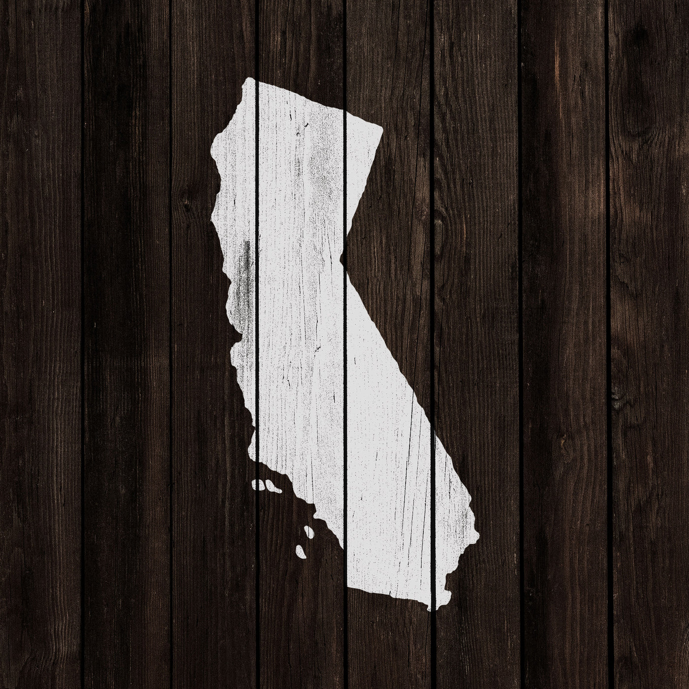 California State Stencil - Laser-cut California Stencil – Show your ...
