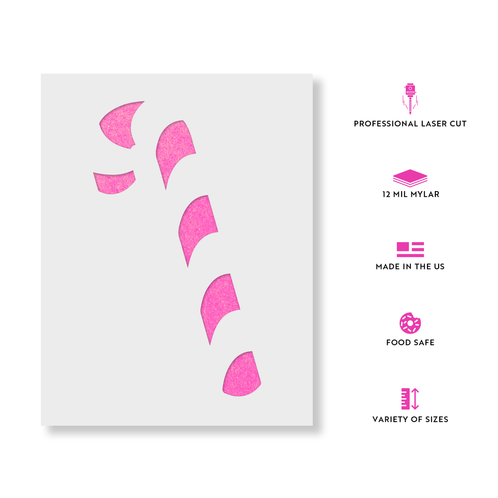Candy Cane Stencils - Stencil Revolution
