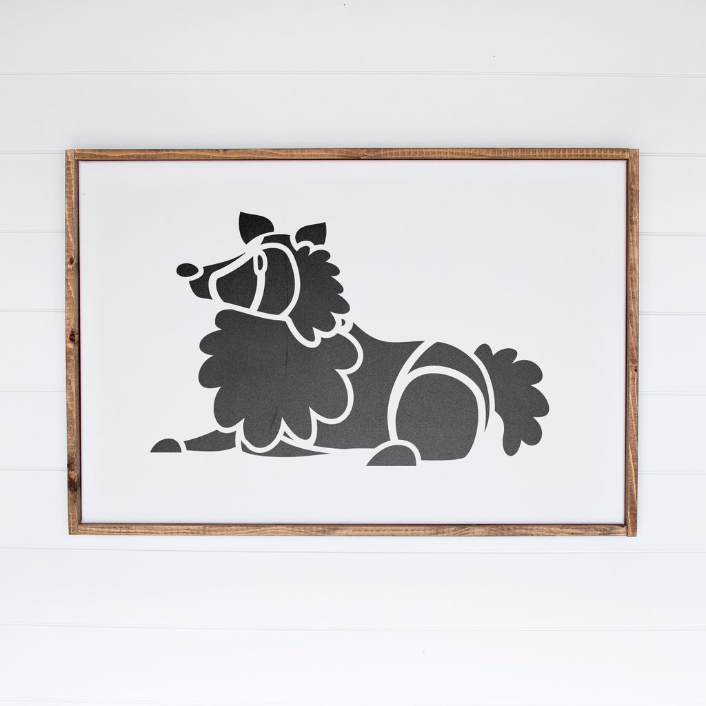 Cartoon Collie Stencil