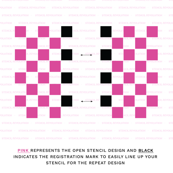 Checker Stencils - Stencil Revolution