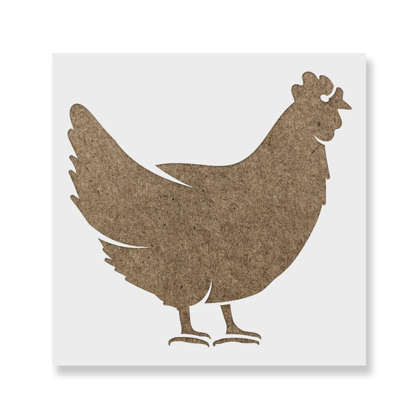 Chicken Face Stencil