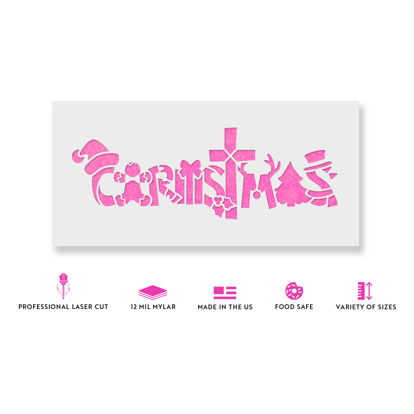 Christmas Letters Stencils - Stencil Revolution