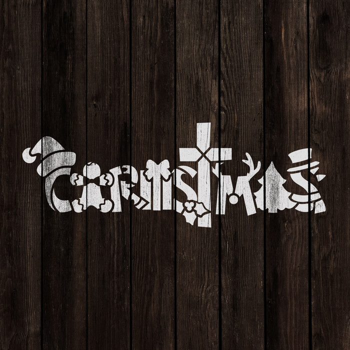 Christmas Letters Stencils - Stencil Revolution