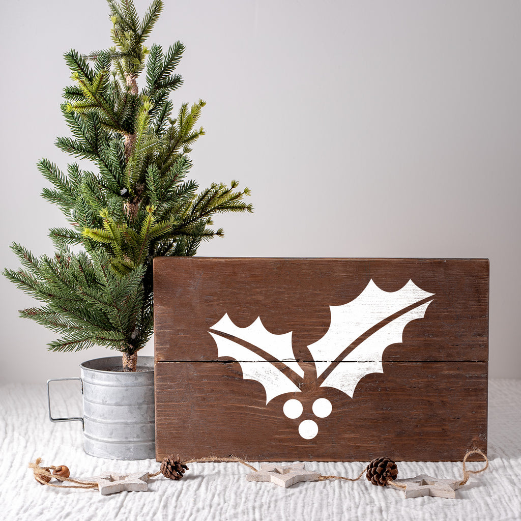 Christmas Mistletoe Stencils - Stencil Revolution