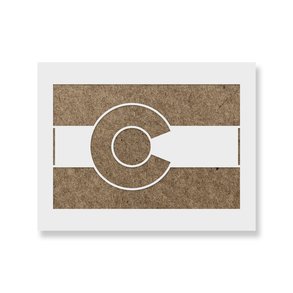 Colorado State Flag Stencil for Crafting & DIY