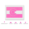 Colorado State Flag Stencil for Crafting & DIY