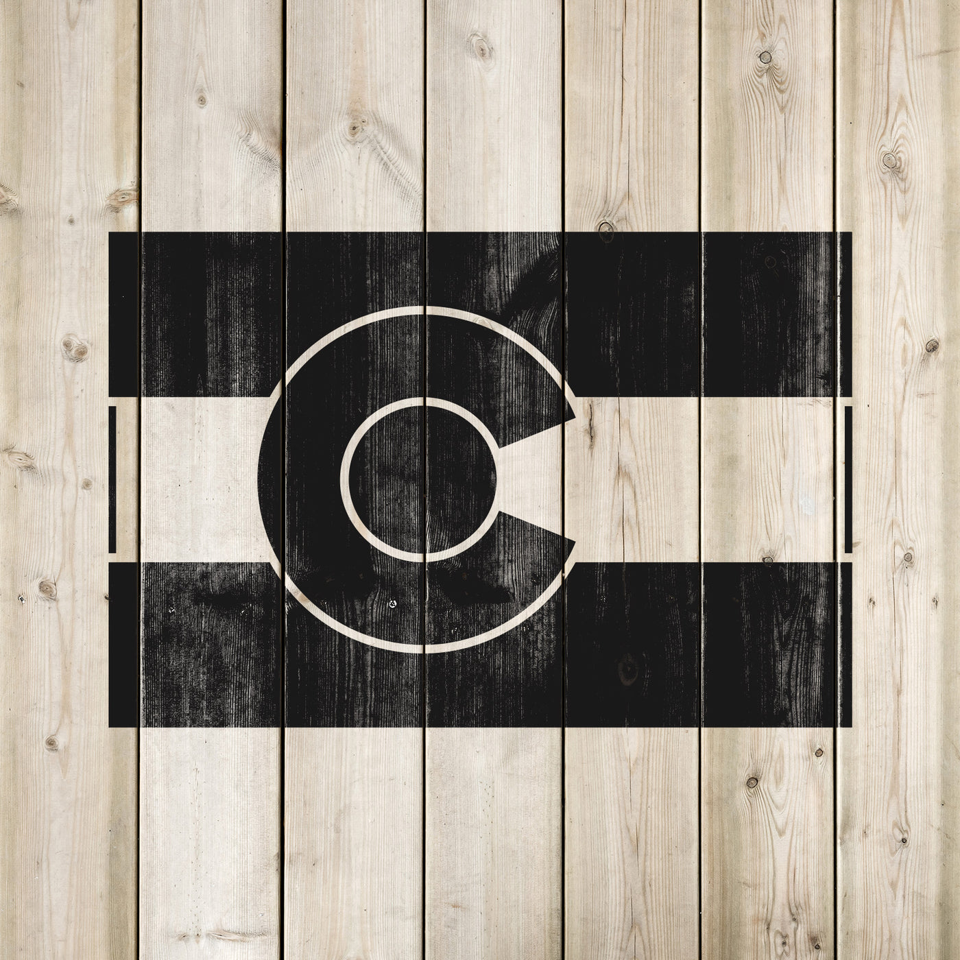 Colorado State Flag Stencil for Crafting & DIY