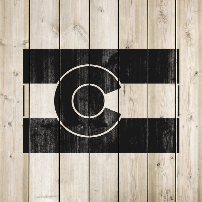 Colorado State Flag Stencil for Crafting & DIY