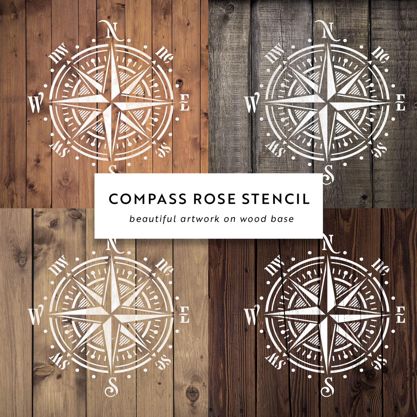Compass Rose Stencils - Stencil Revolution