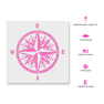 Compass Stencil Design - Nautical Compass Stencils - Beach Stencil