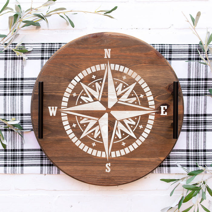 Compass Stencil Design - Nautical Compass Stencils - Beach Stencil