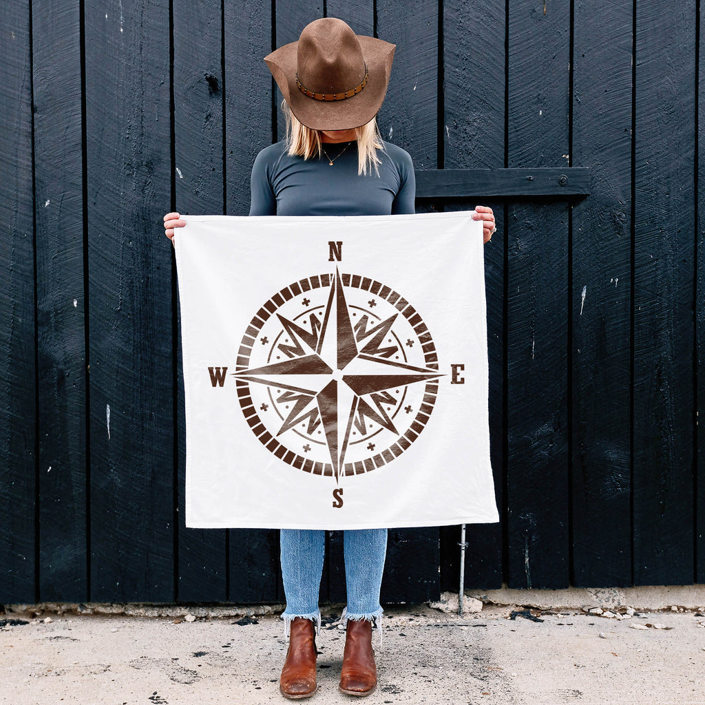 Compass Stencil Design - Nautical Compass Stencils - Beach Stencil