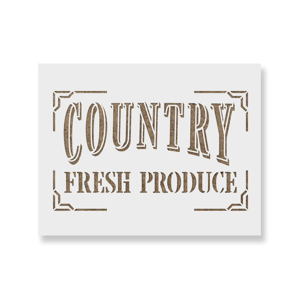 Country Fresh Produce Stencils - Stencil Revolution