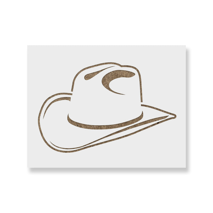 Cowboy Hat Stencil, Stencils for Country Cowboy Theme Crafts