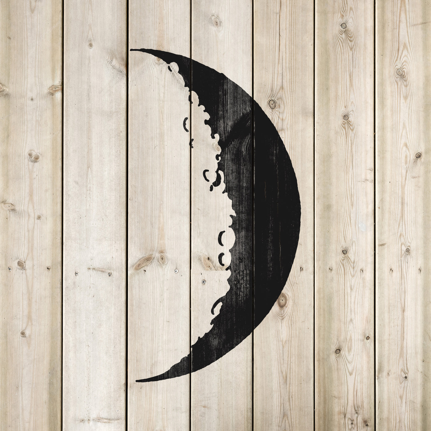Crescent Moon Stencils - Stencil Revolution