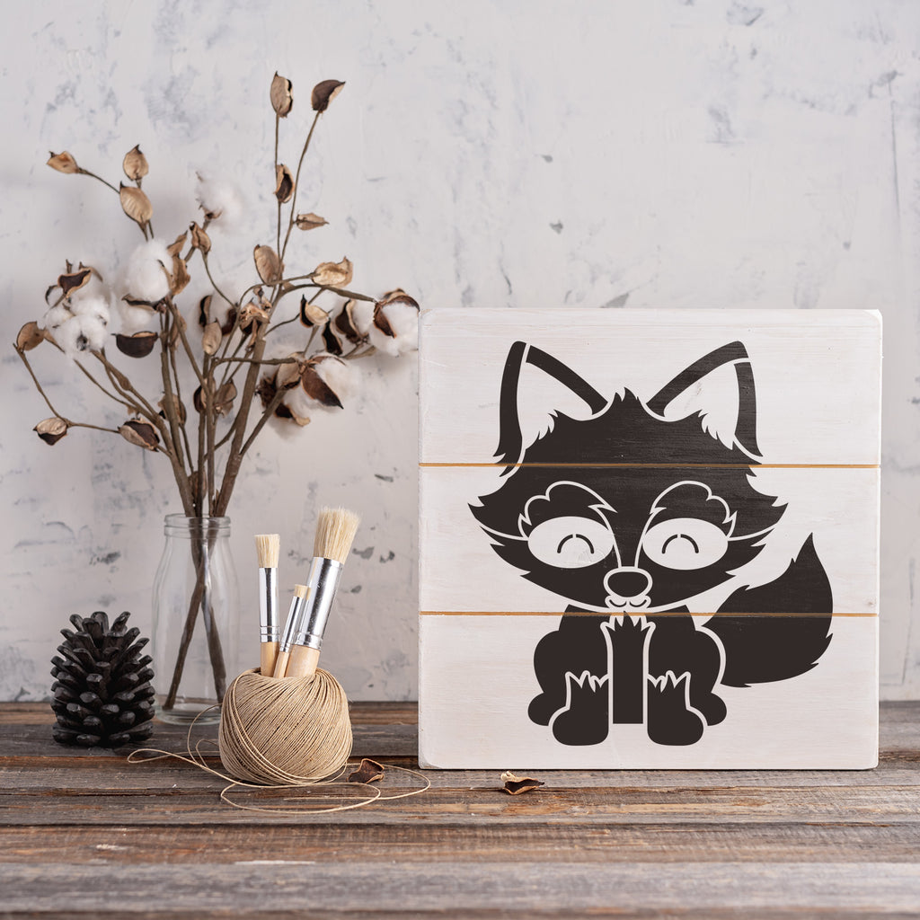 Cute Fox Stencils - Stencil Revolution
