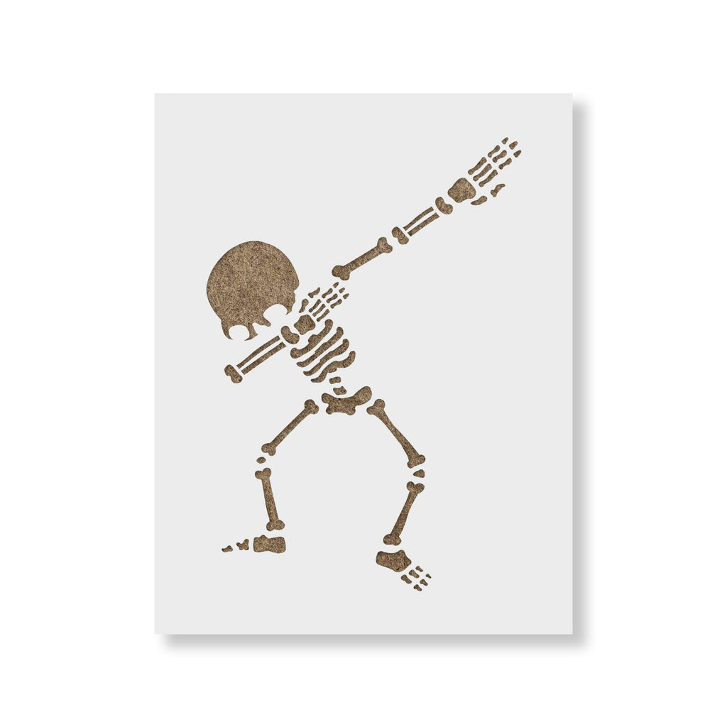 Dabbing Skeleton Stencils - Stencil Revolution