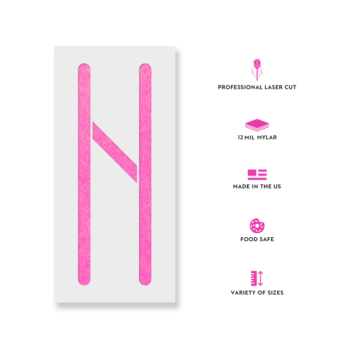 Elder Futhark Hagalaz Rune Stencil