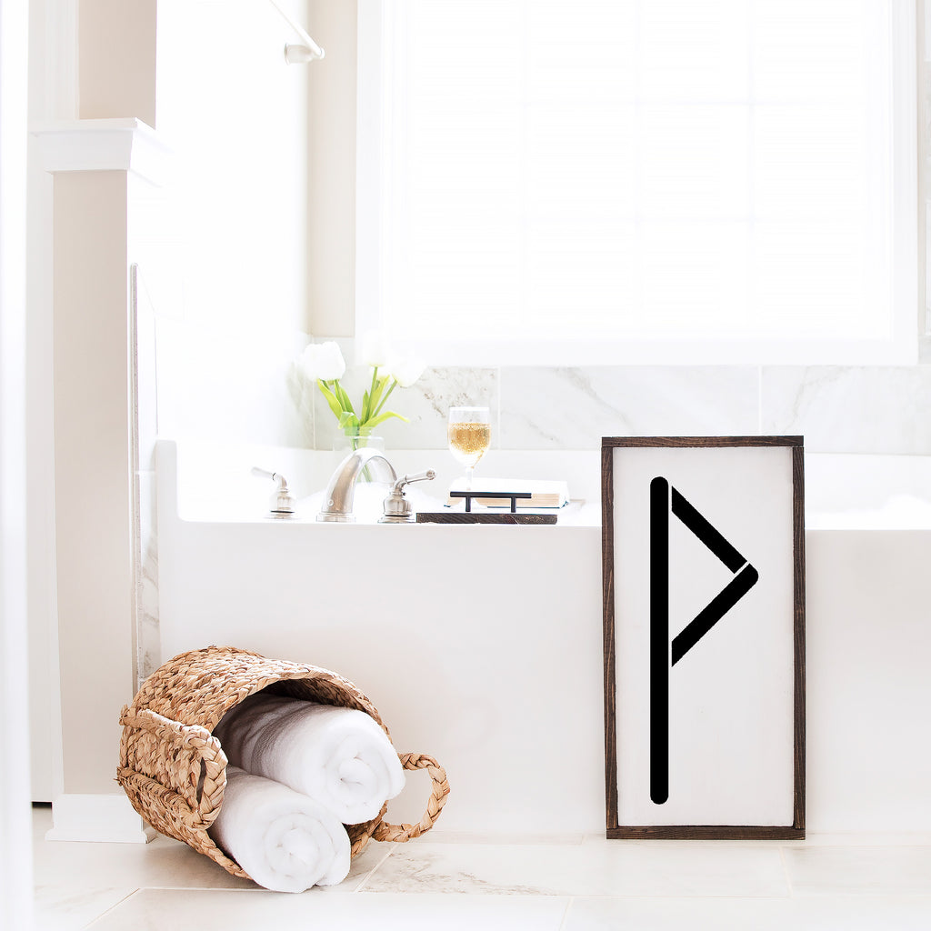 Elder Futhark Wunjo Rune Stencil