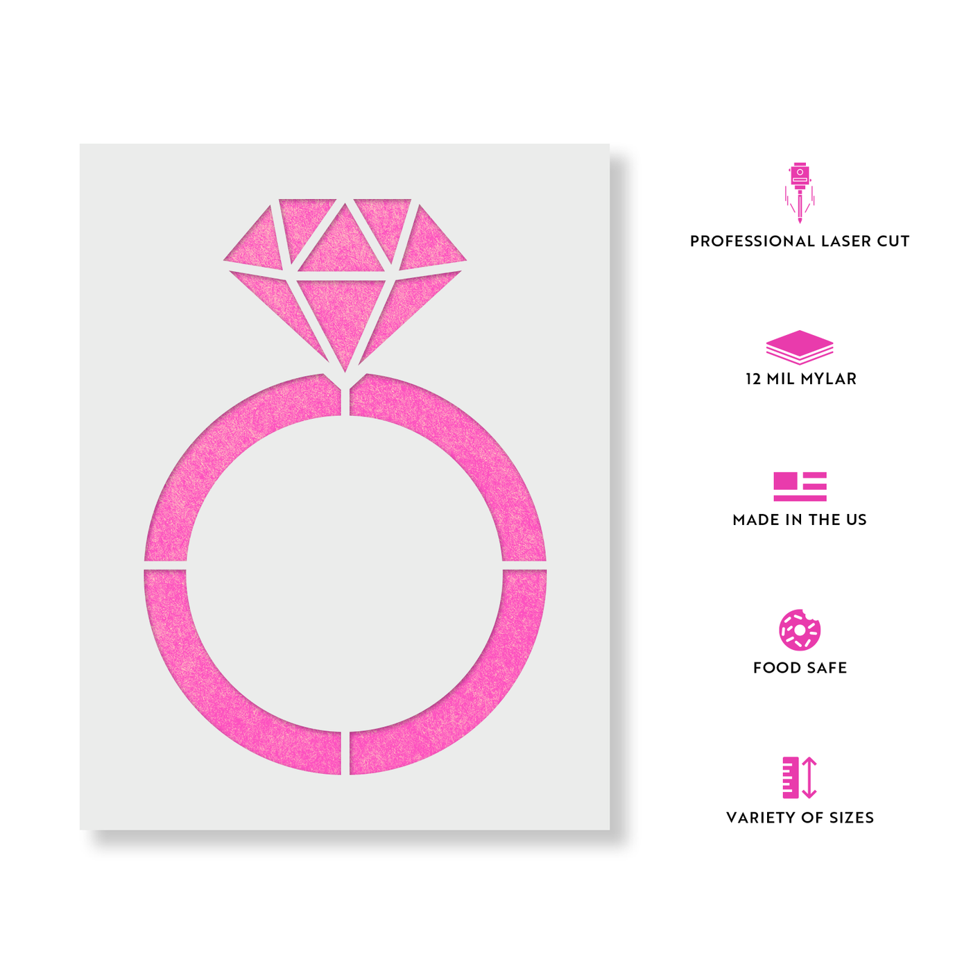 Engagement Ring Stencils - Stencil Revolution