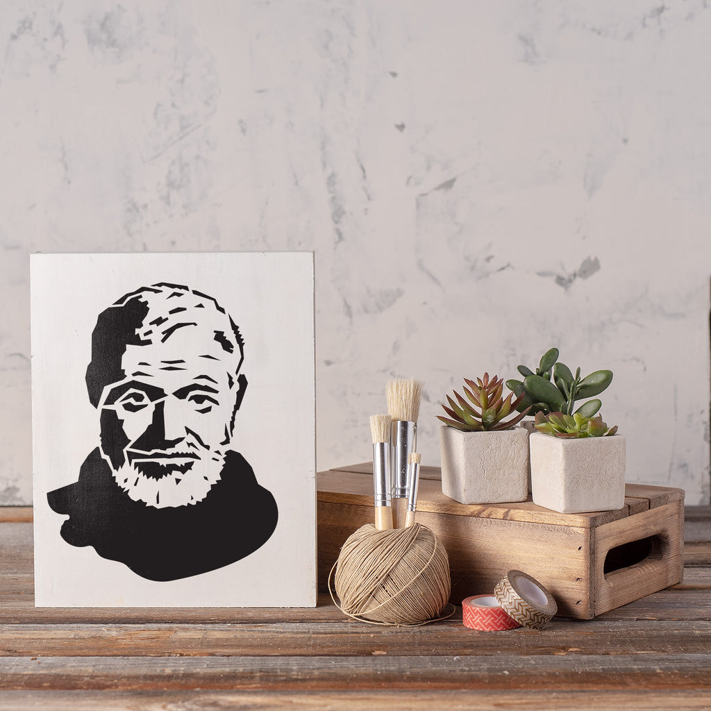 Ernest Hemingway Stencils - Stencil Revolution