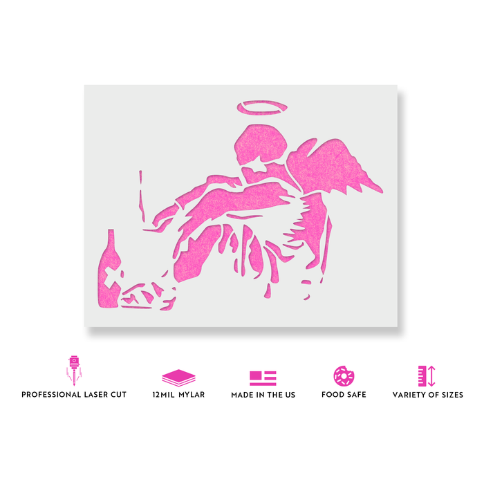 Fallen Angel Banksy Stencils - Stencil Revolution