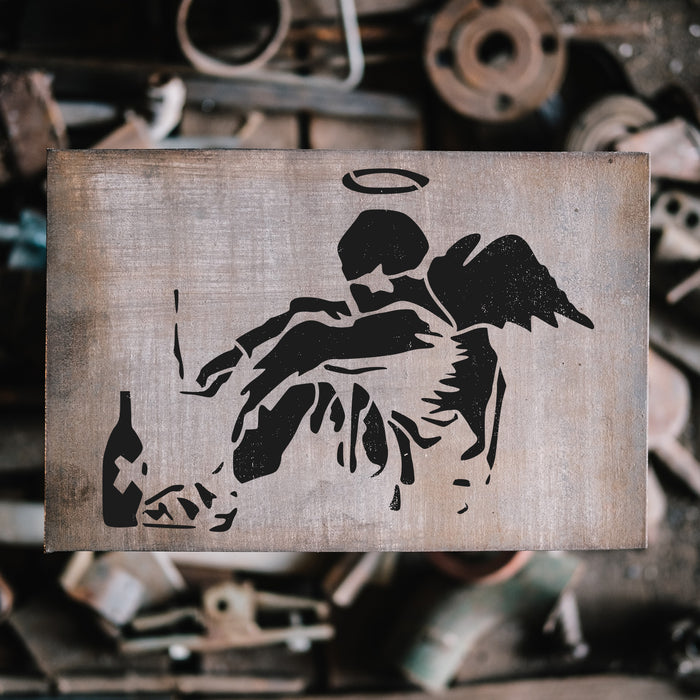Fallen Angel Banksy Stencils - Stencil Revolution